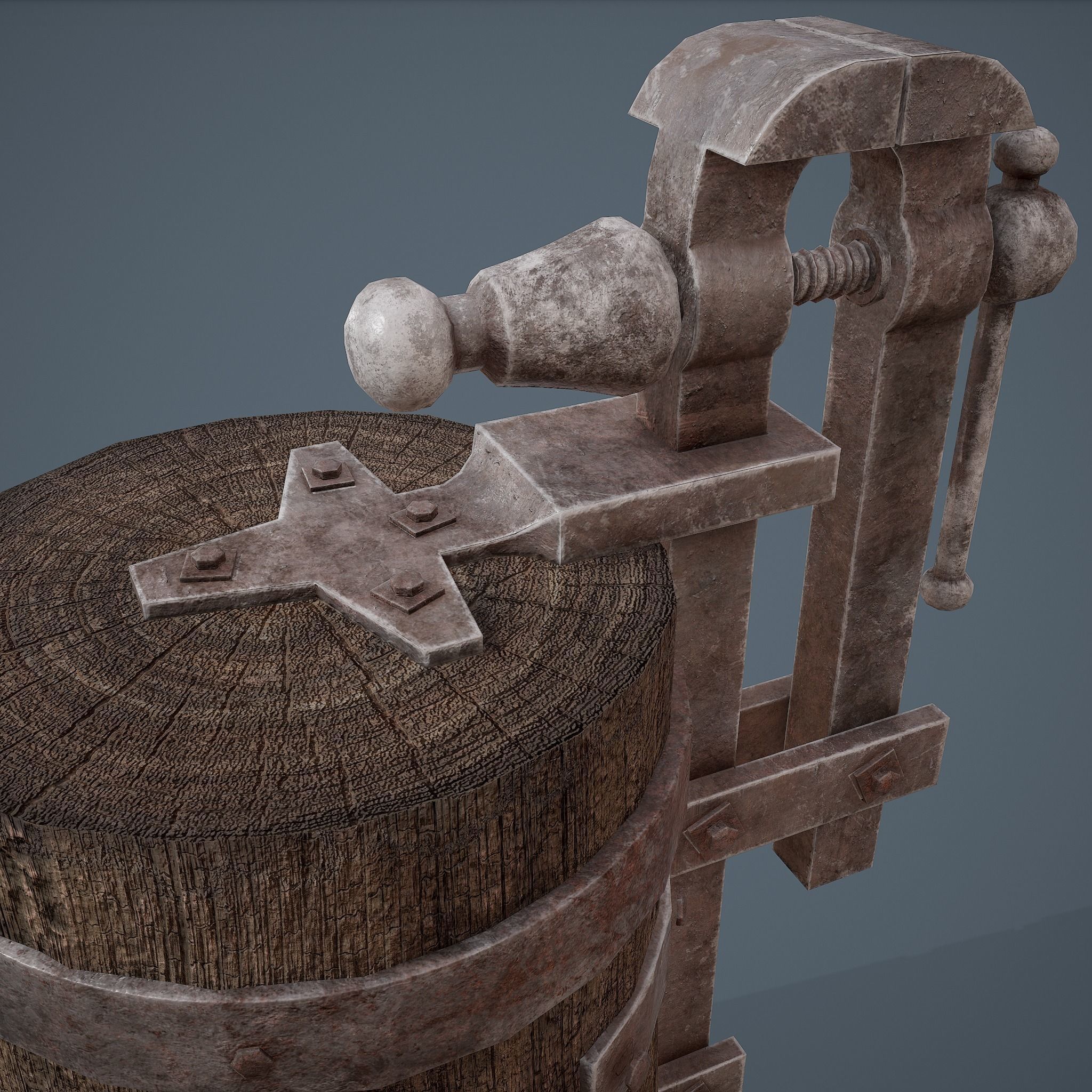 Medieval Blacksmith Vise free VR / AR / low-poly 3D model | CGTrader