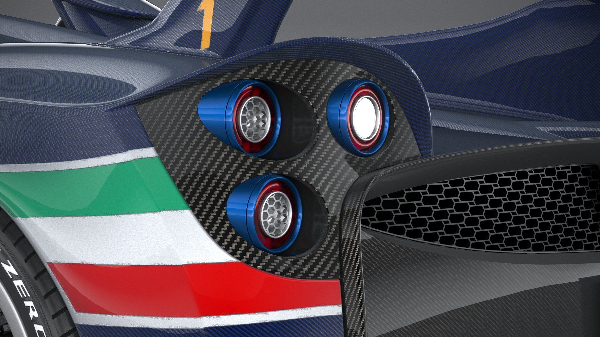 Pagani Huayra Tricolore 2021 3D model | CGTrader