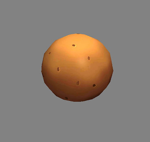 3D model Cartoon Stone Ball-Rolling Stone VR / AR / low-poly | CGTrader