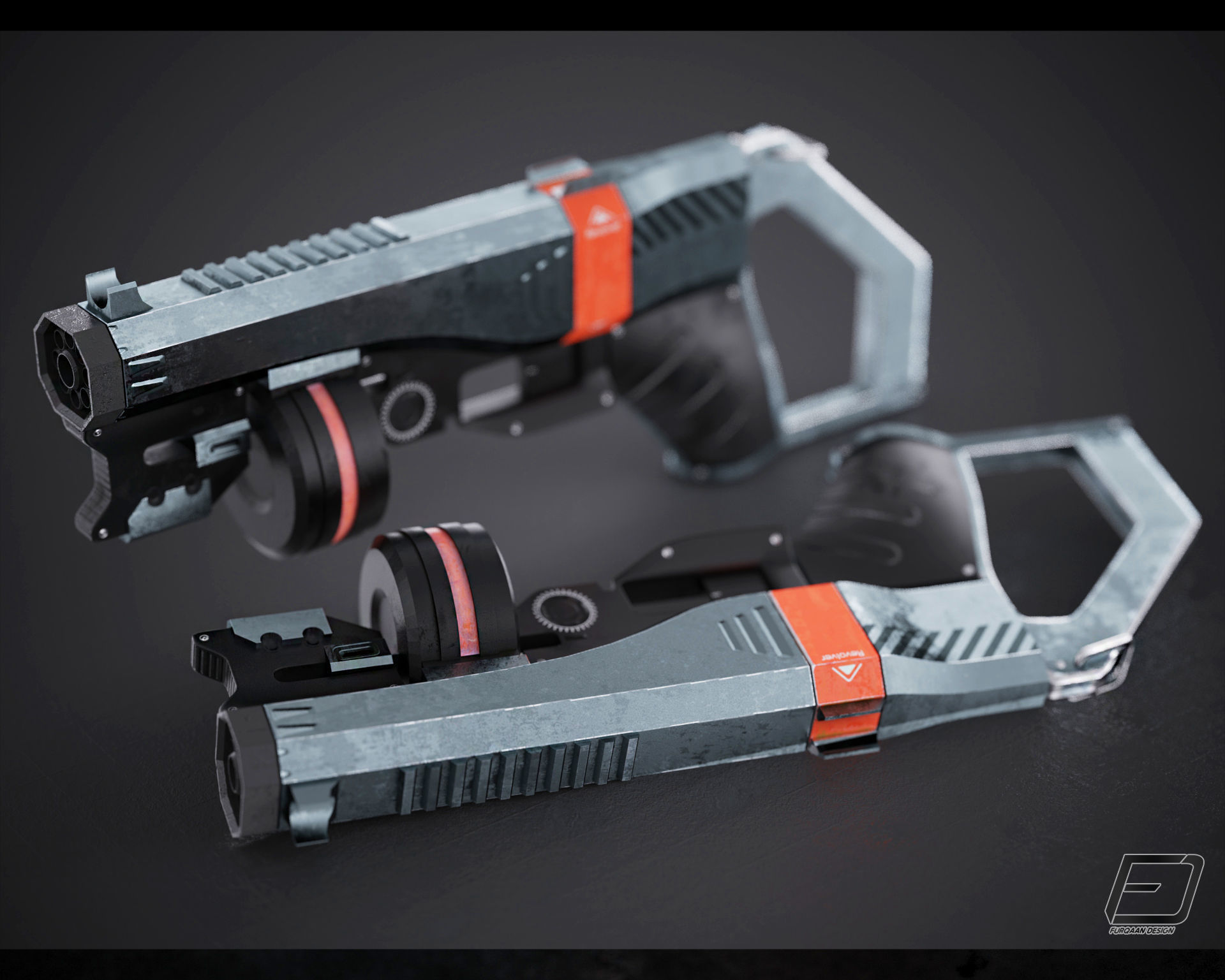 3D model Modern Revolver VR / AR / low-poly | CGTrader