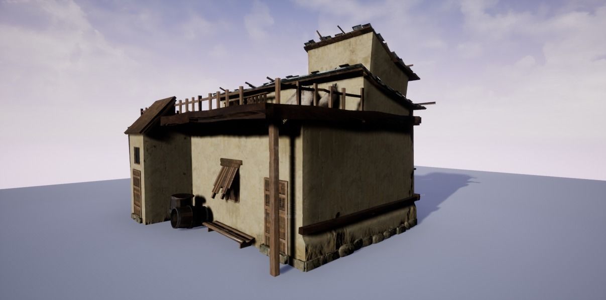 Poor man house free VR / AR / low-poly 3D model | CGTrader