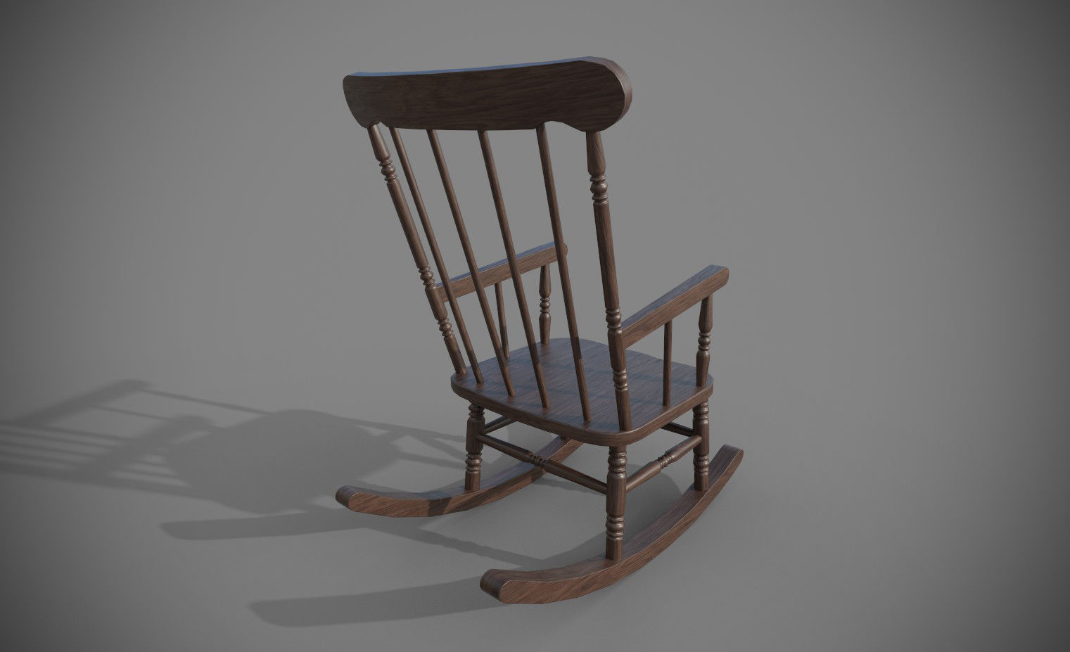 3D model Rocking Chair Low Poly VR / AR / low-poly | CGTrader