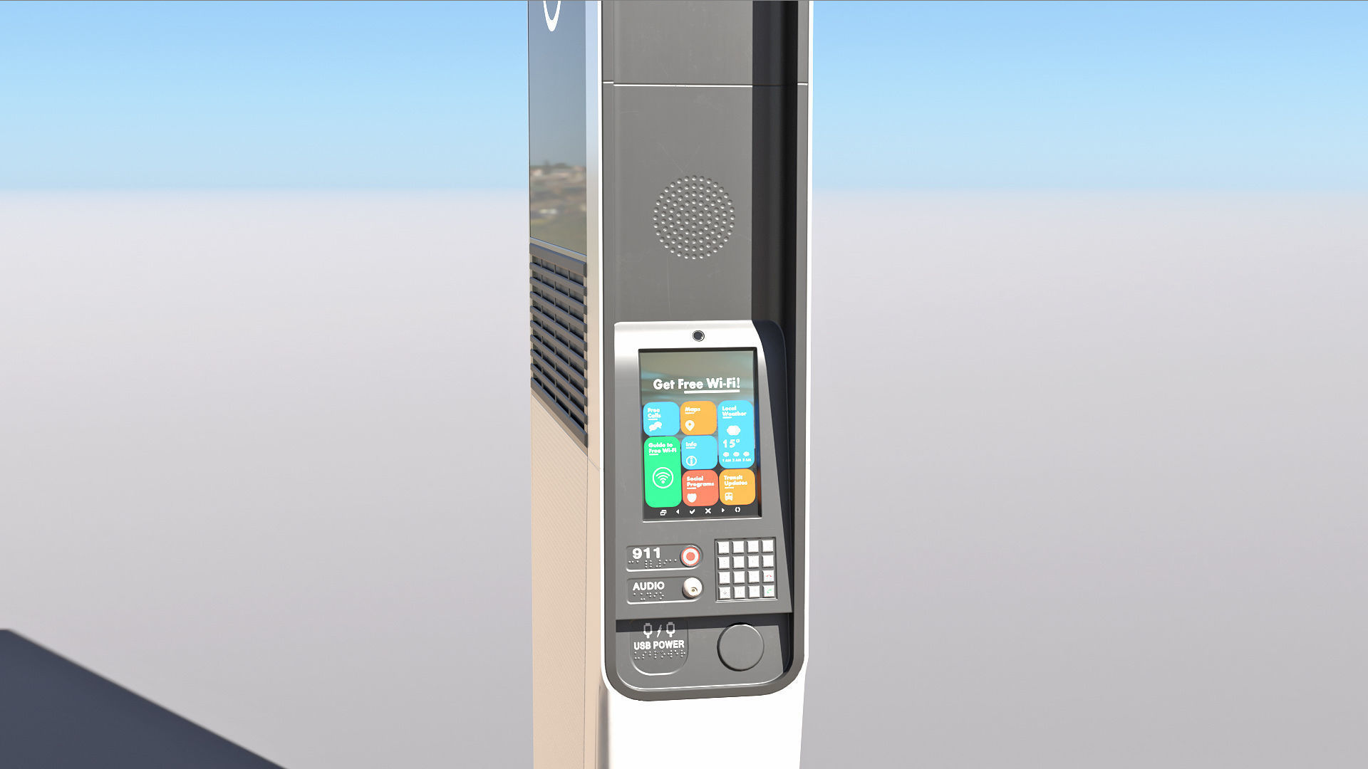 3D model WiFi Kiosk VR / AR / low-poly | CGTrader