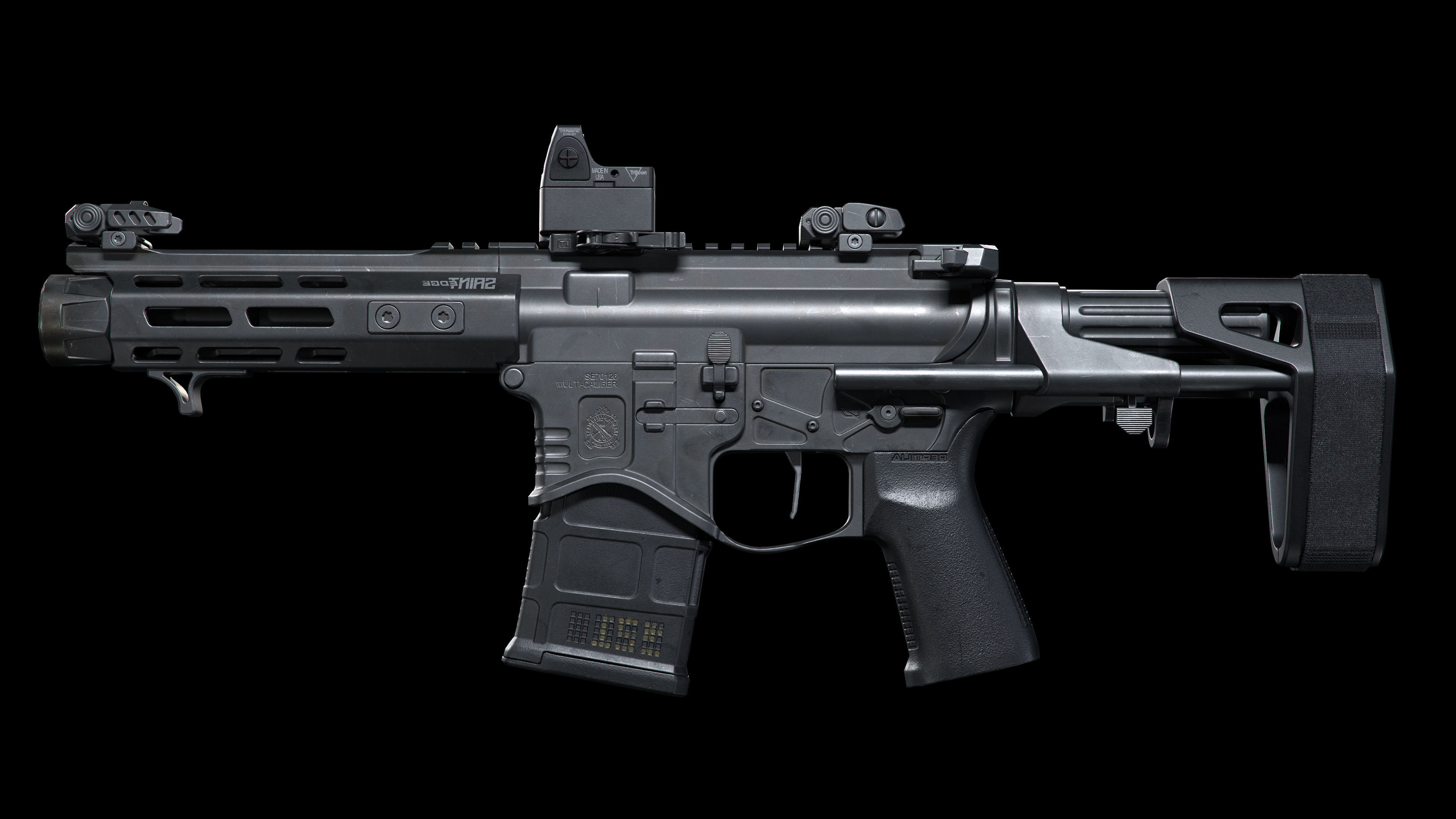 3D model Springfield Armory Saint edge PDW ar15 pistol VR / AR / low ...