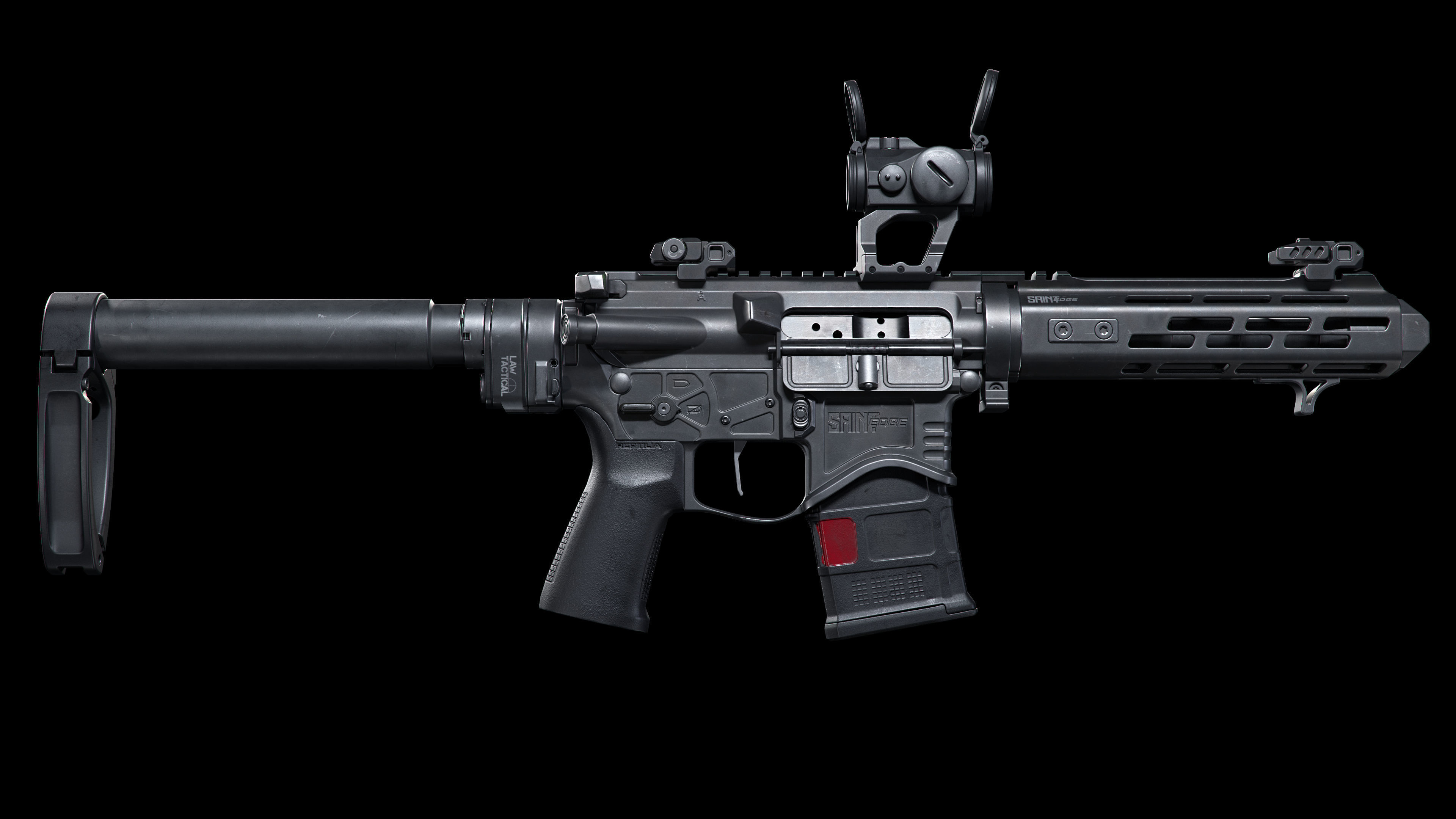 3D model Springfield Armory Saint edge EVAC ar15 pistol VR / AR / low ...