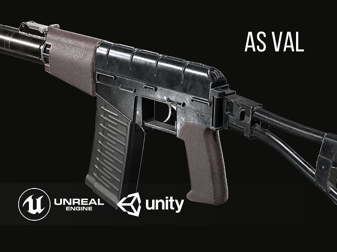 3D model AS Val VR / AR / low-poly | CGTrader