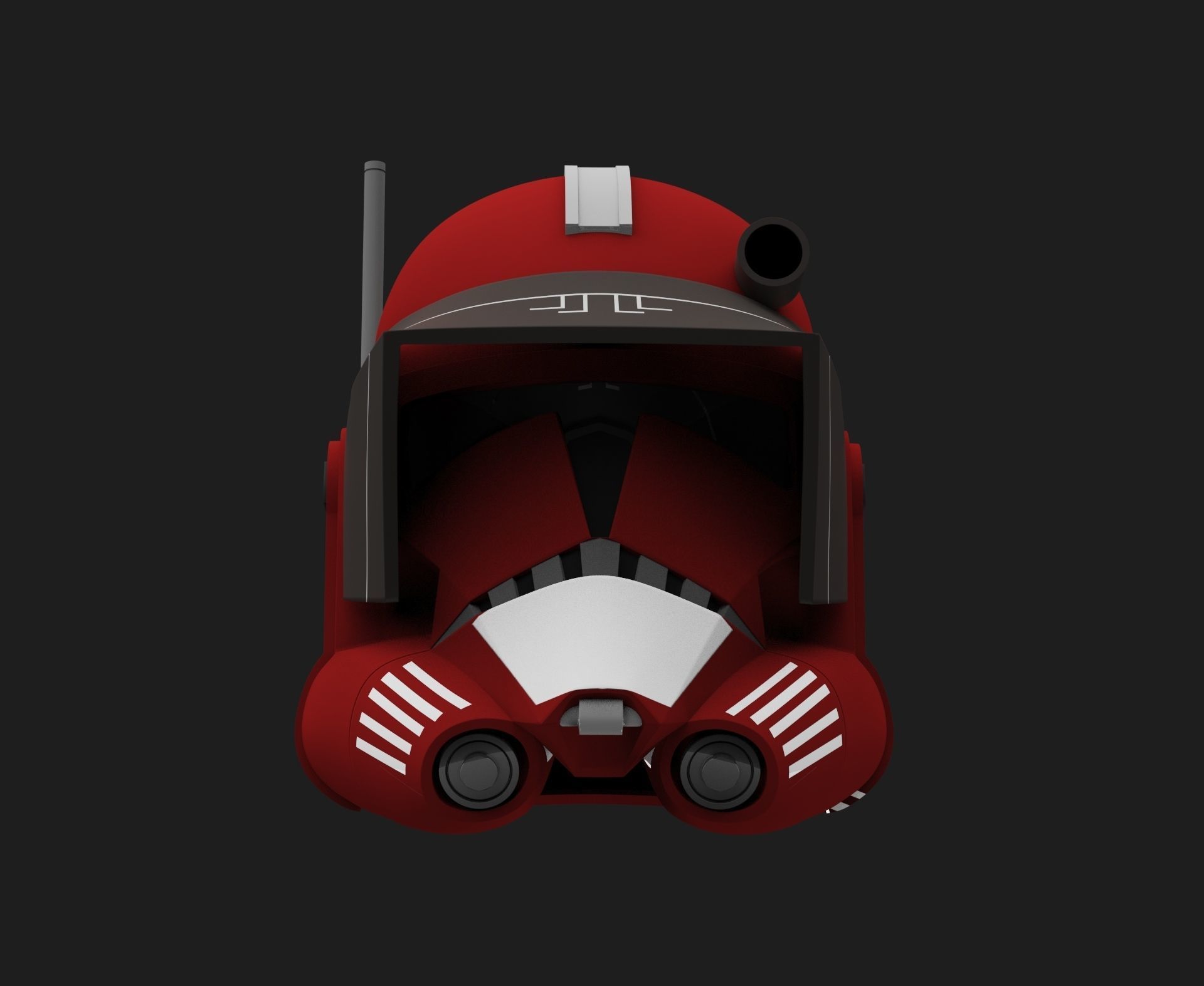 Commander Fox-Doom Helmet TCW - 3D Print Files STL 3D model 3D ...