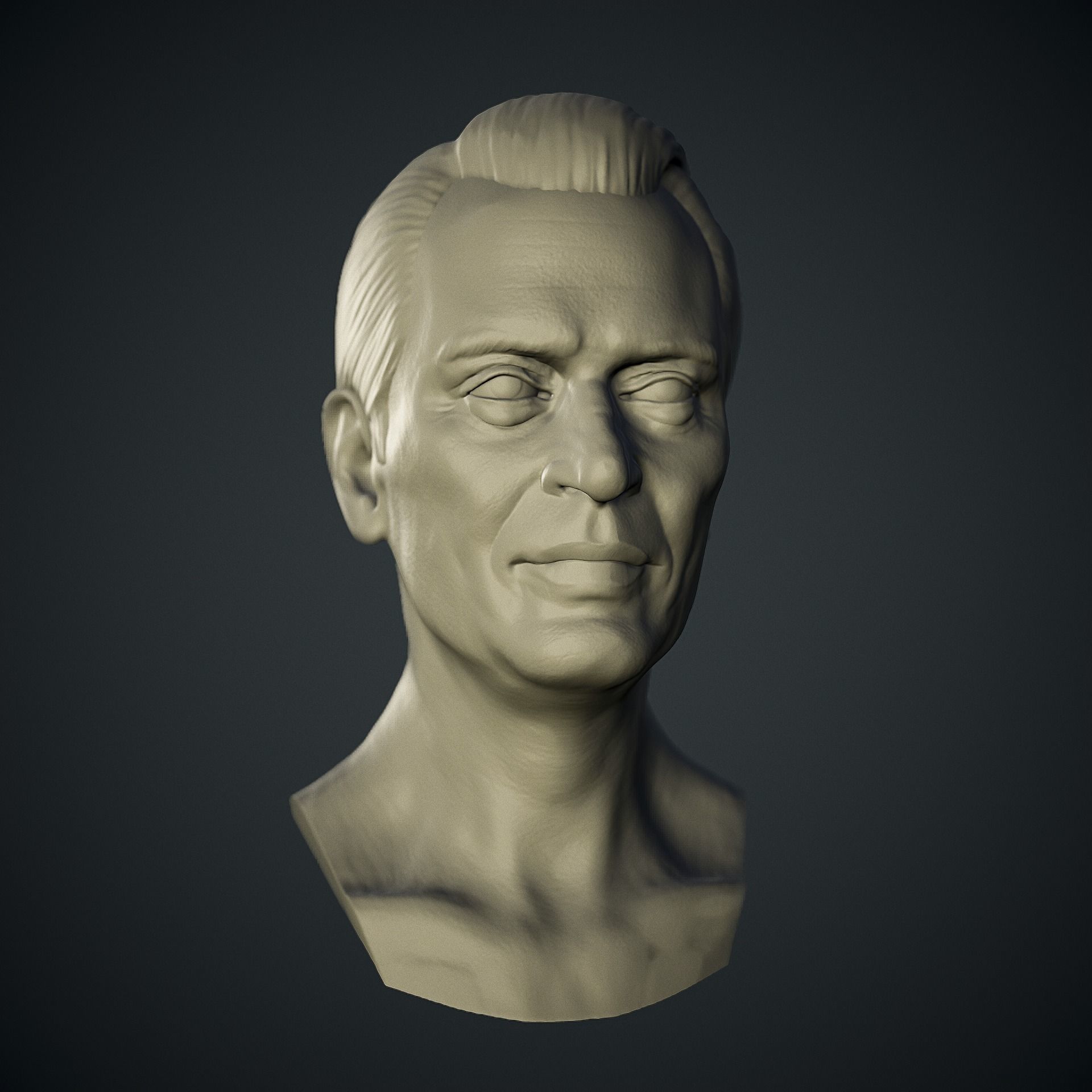 Printable bust Steve Buscemi 3D model 3D printable | CGTrader
