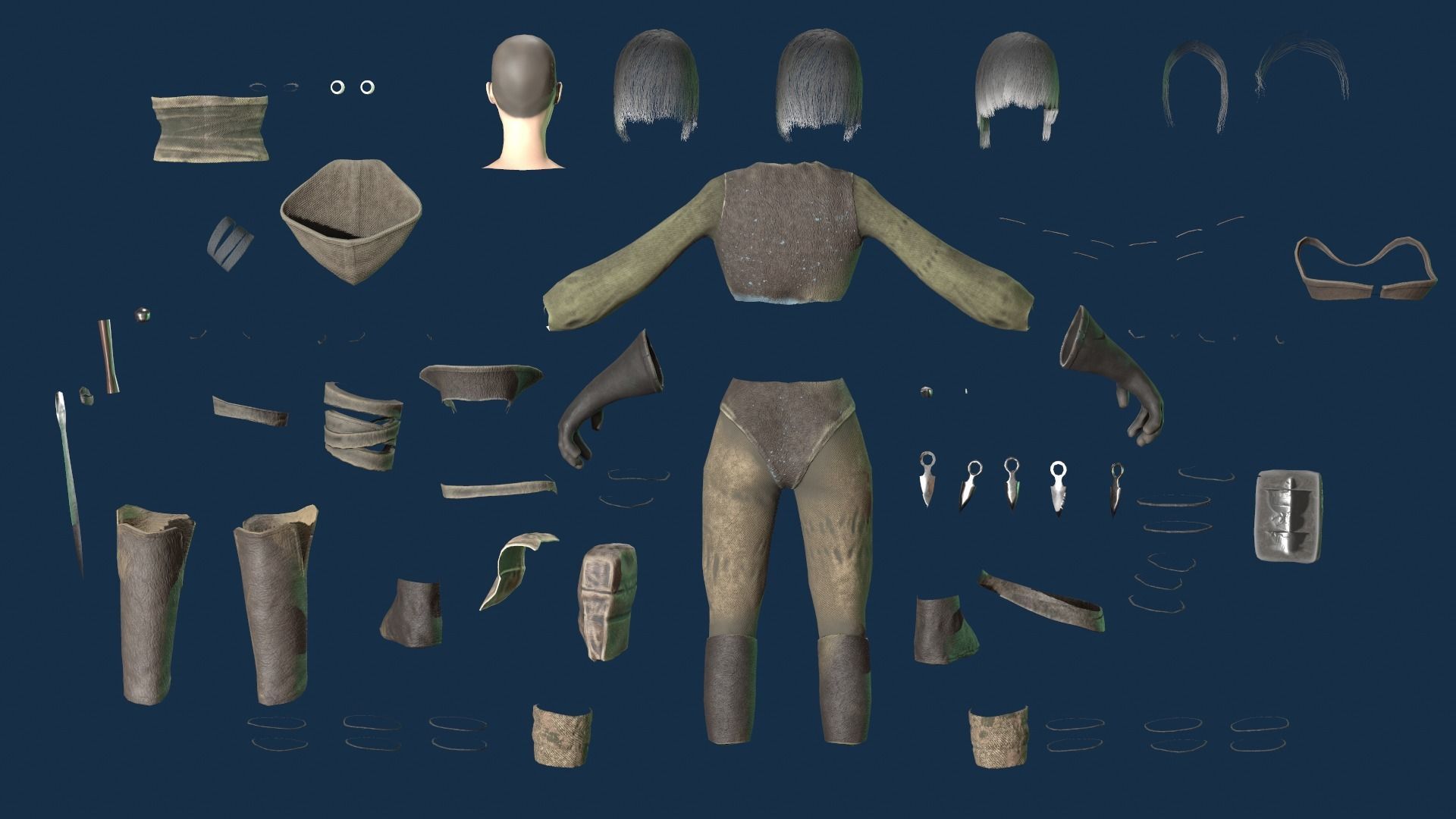 3D model Female Robber VR / AR / low-poly rigged animated | CGTrader