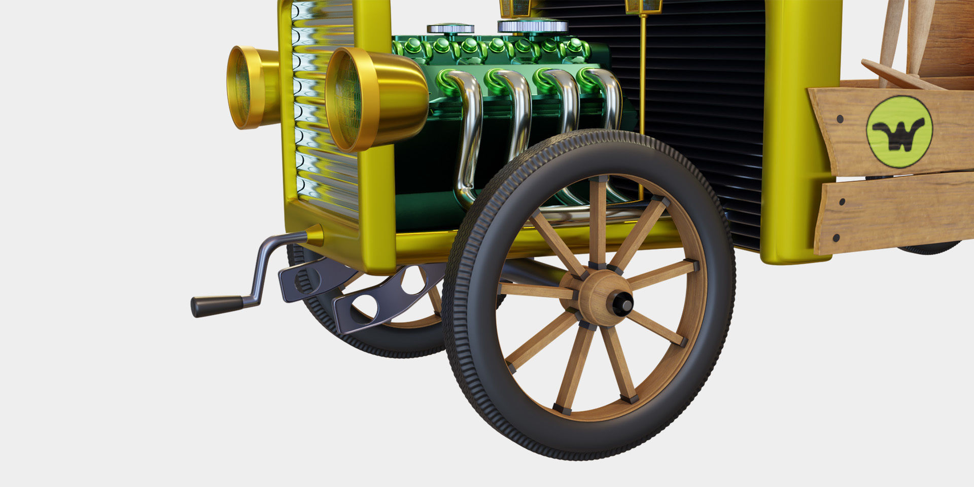 3D model Race Car 08 Arkansas Chuggabug VR / AR / low-poly | CGTrader