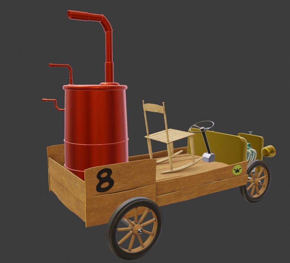 3D model Race Car 08 Arkansas Chuggabug VR / AR / low-poly | CGTrader