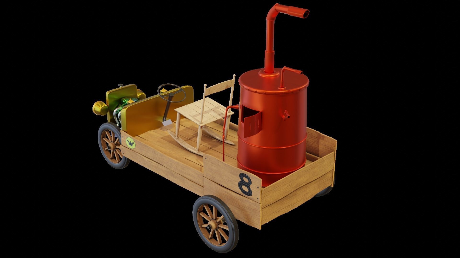 3D model Race Car 08 Arkansas Chuggabug VR / AR / low-poly | CGTrader