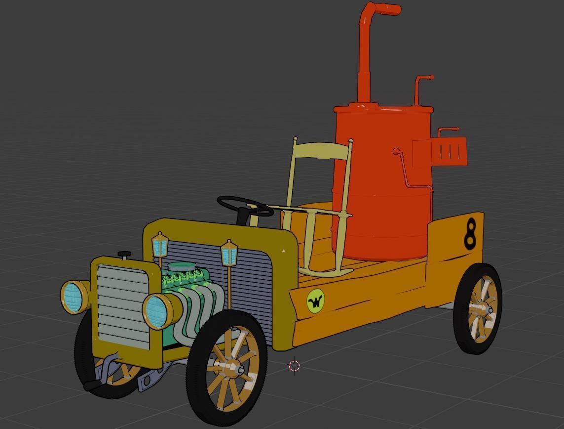 3D model Race Car 08 Arkansas Chuggabug VR / AR / low-poly | CGTrader