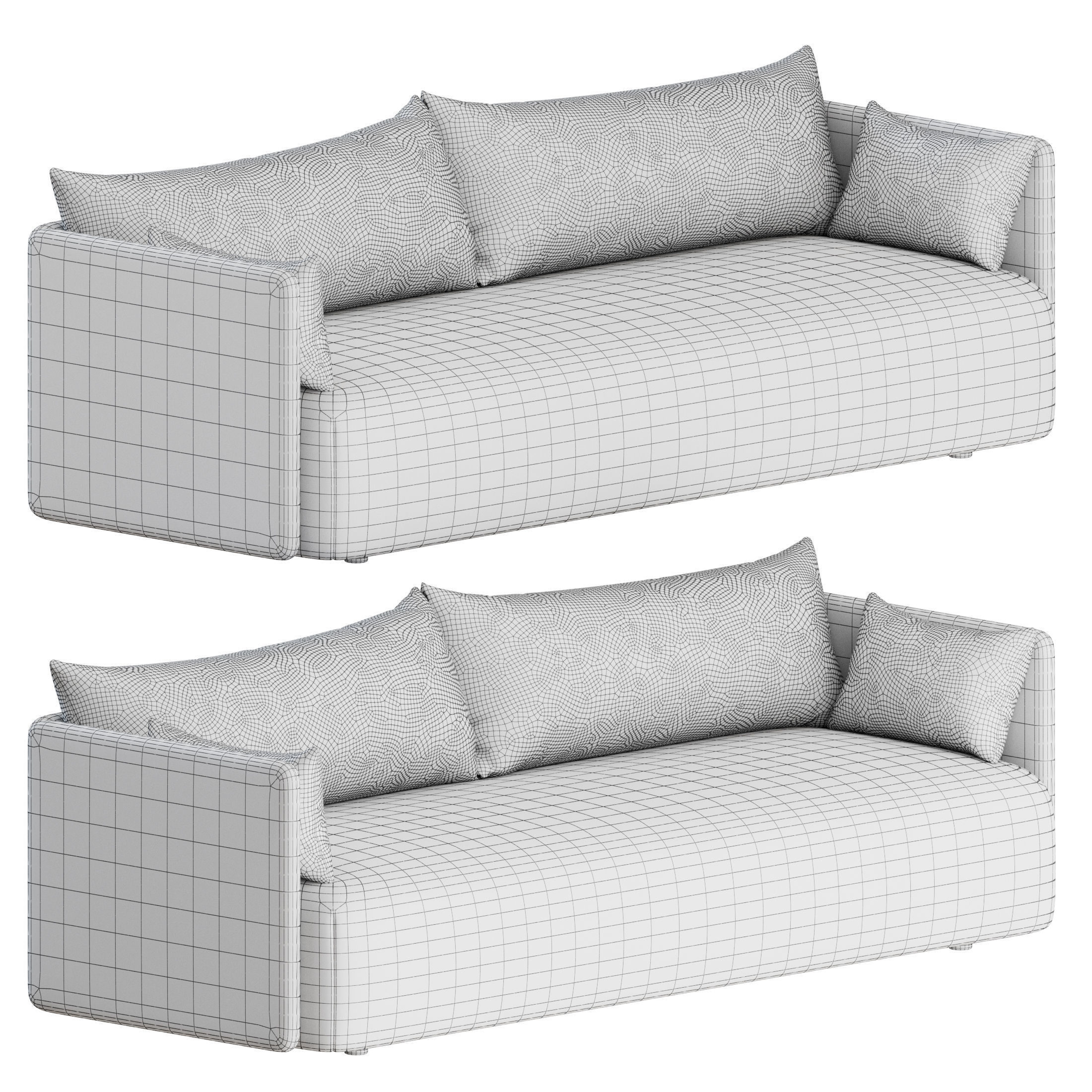 Offset Sofa 3 Seater by Menu 3D model | CGTrader