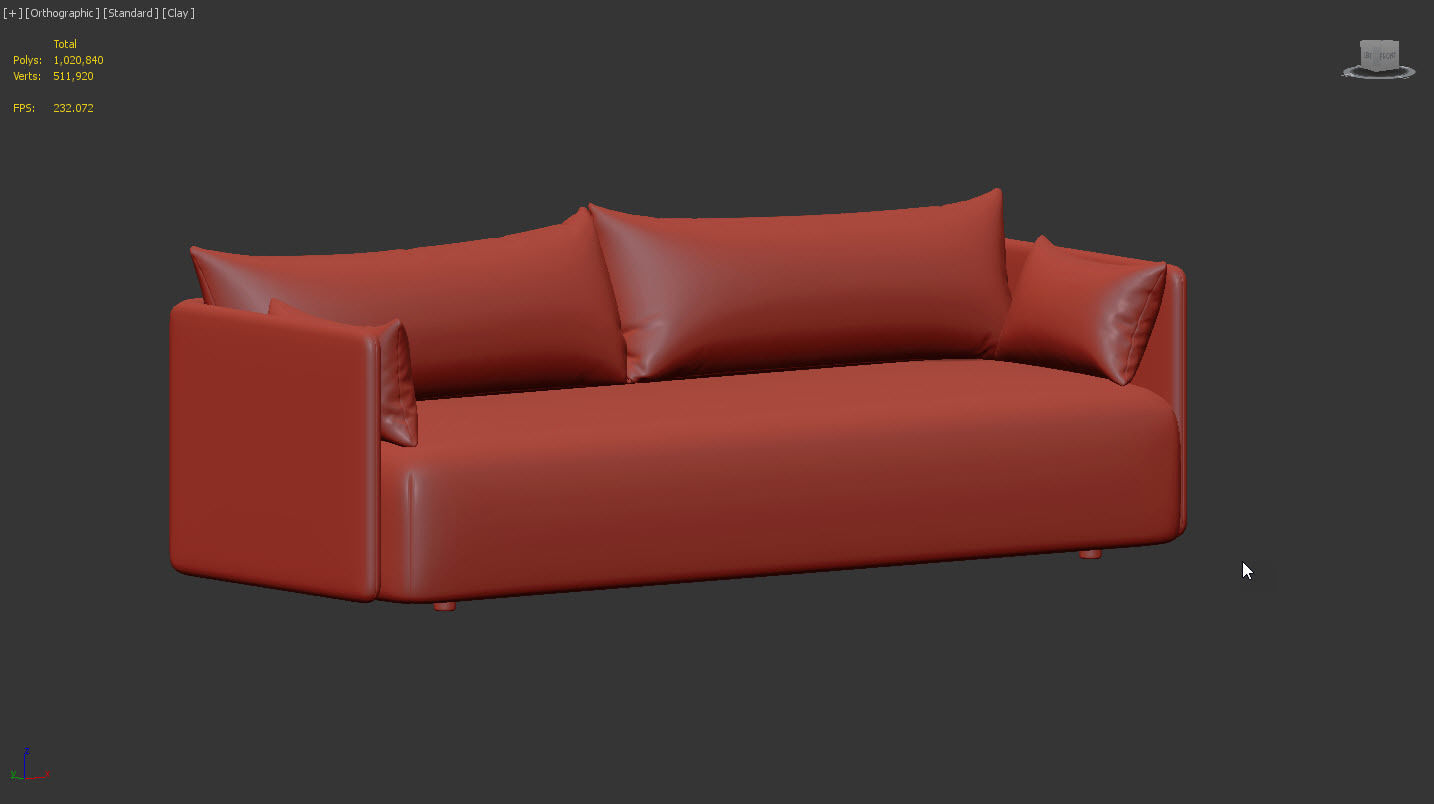 Offset Sofa 3 Seater by Menu 3D model | CGTrader