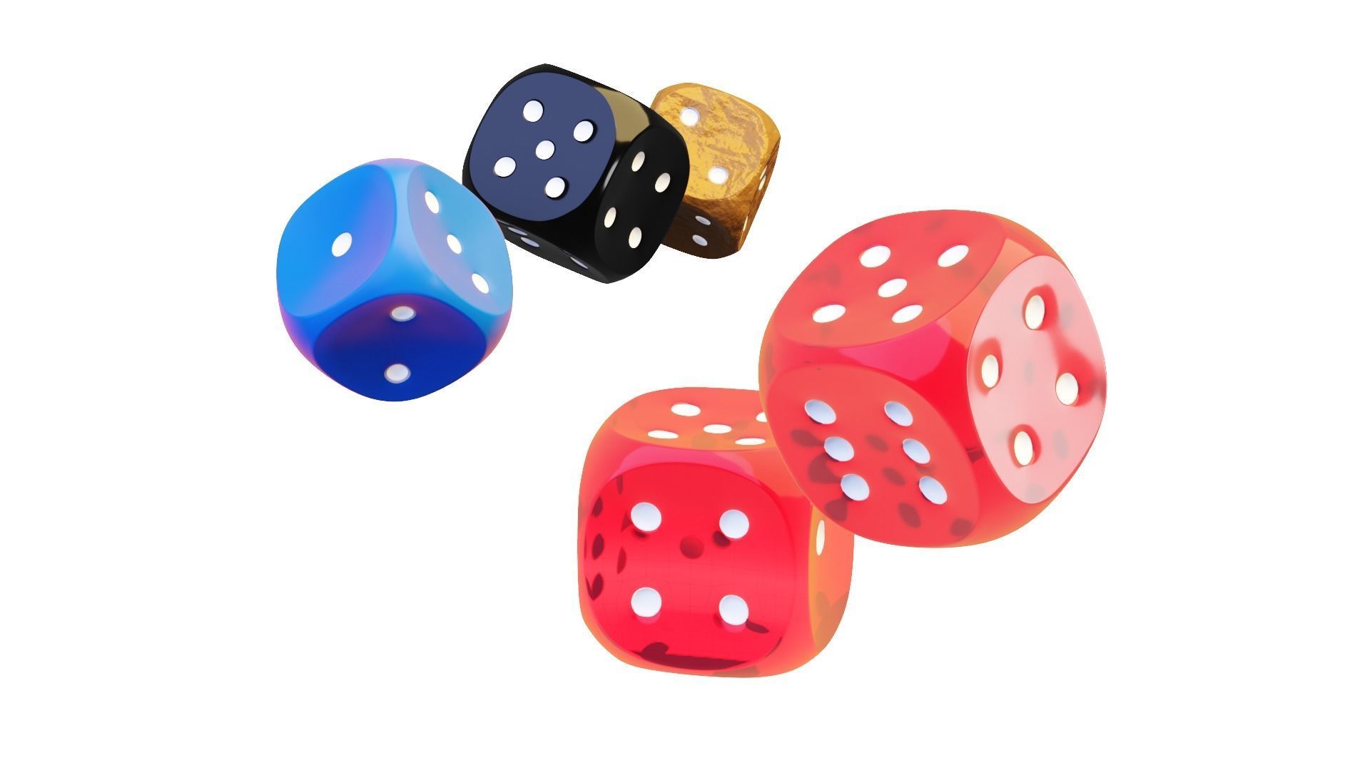 Realistic Dice Cube 3D model | CGTrader