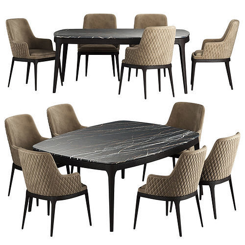 EDNA Chair Table 3D model | CGTrader