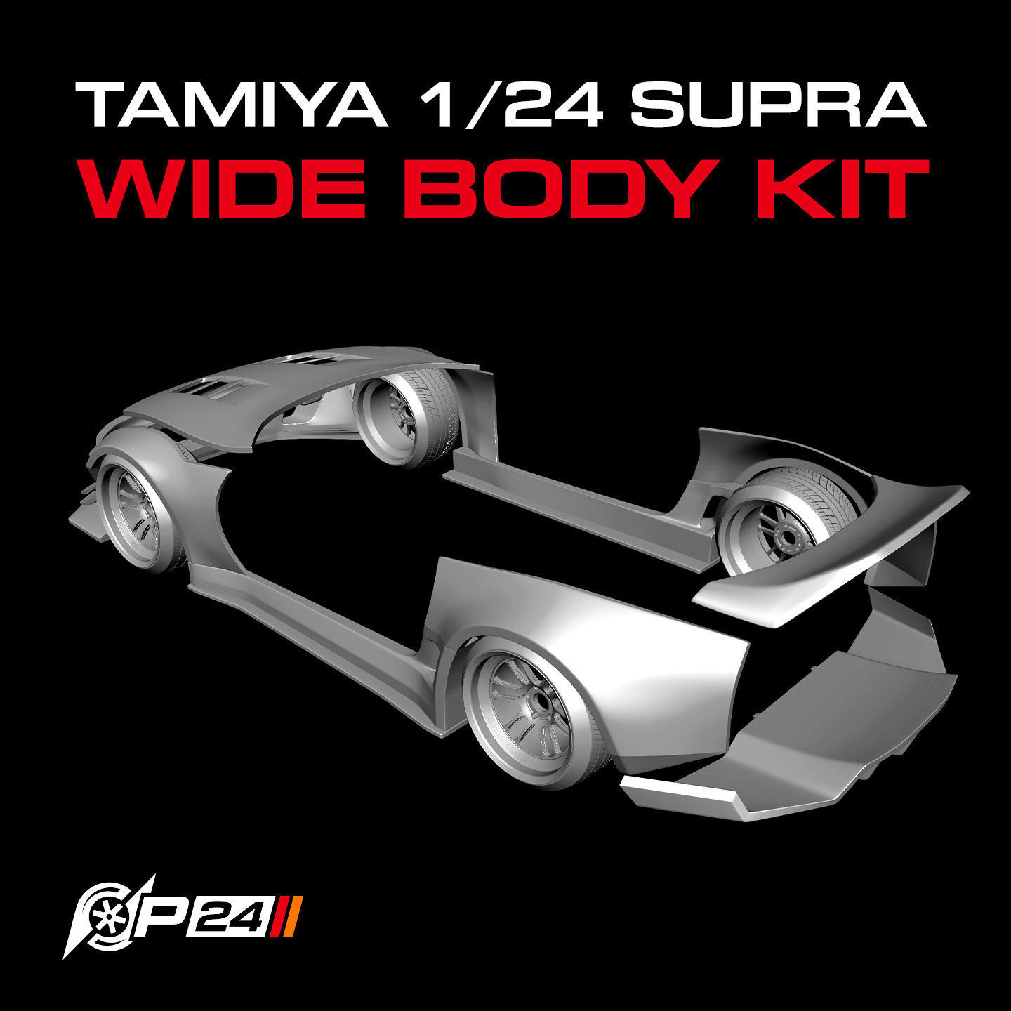 Tamiya Supra custom wide body kit 3D model 3D printable | CGTrader