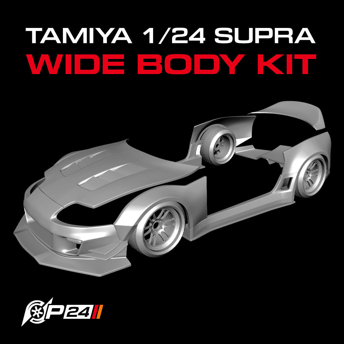 Tamiya Supra custom wide body kit 3D model 3D printable | CGTrader