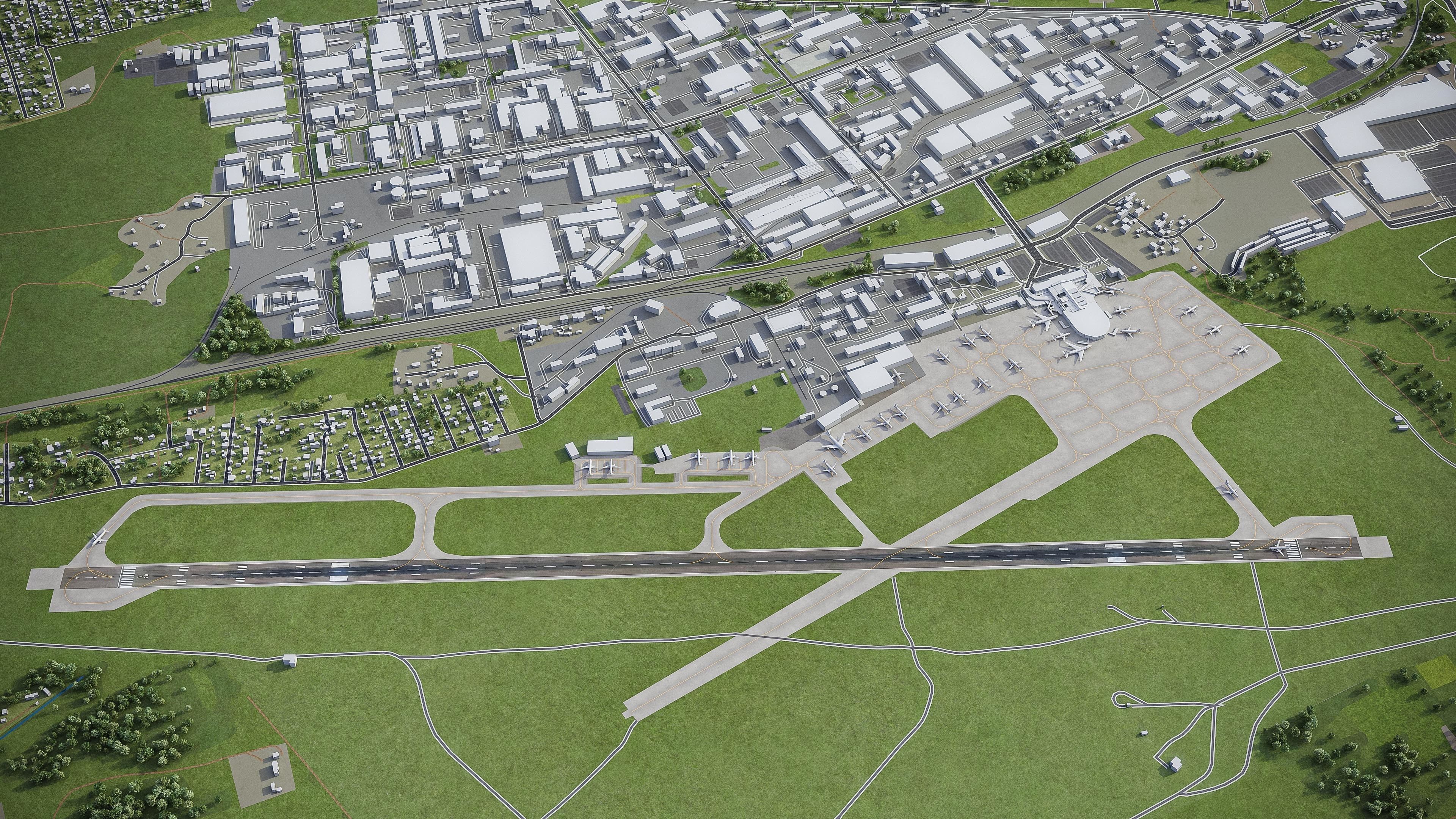 3D model Vilnius Airport VR / AR / low-poly | CGTrader