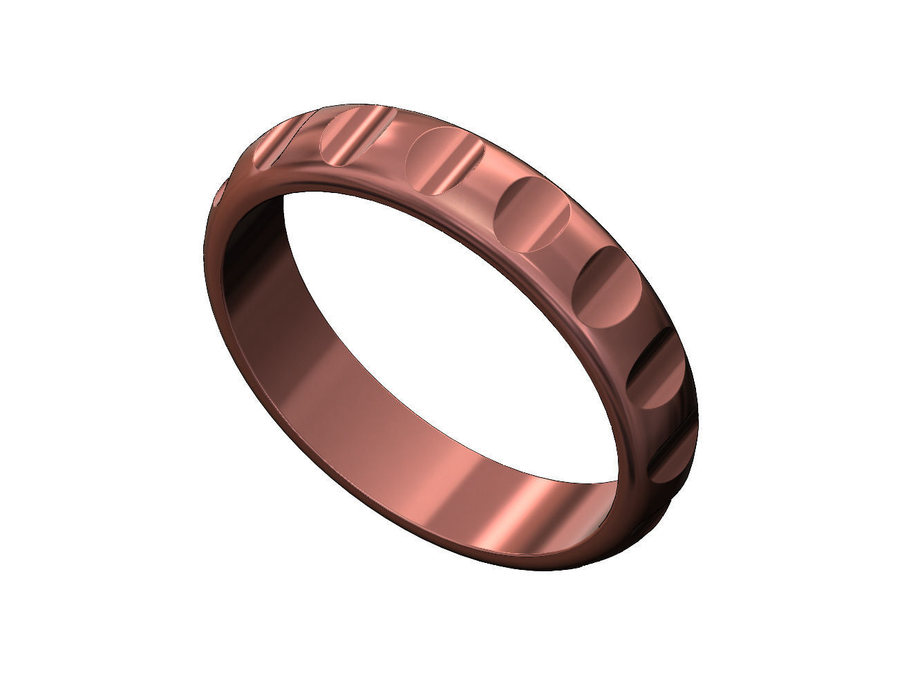 Groove pattern band 3D model 3D printable | CGTrader