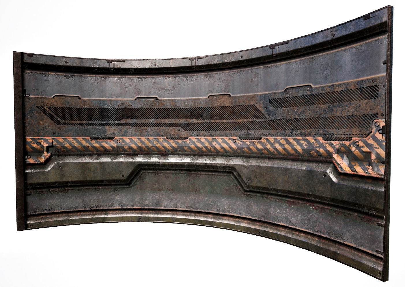 3D model sci fi walls - modular VR / AR / low-poly | CGTrader