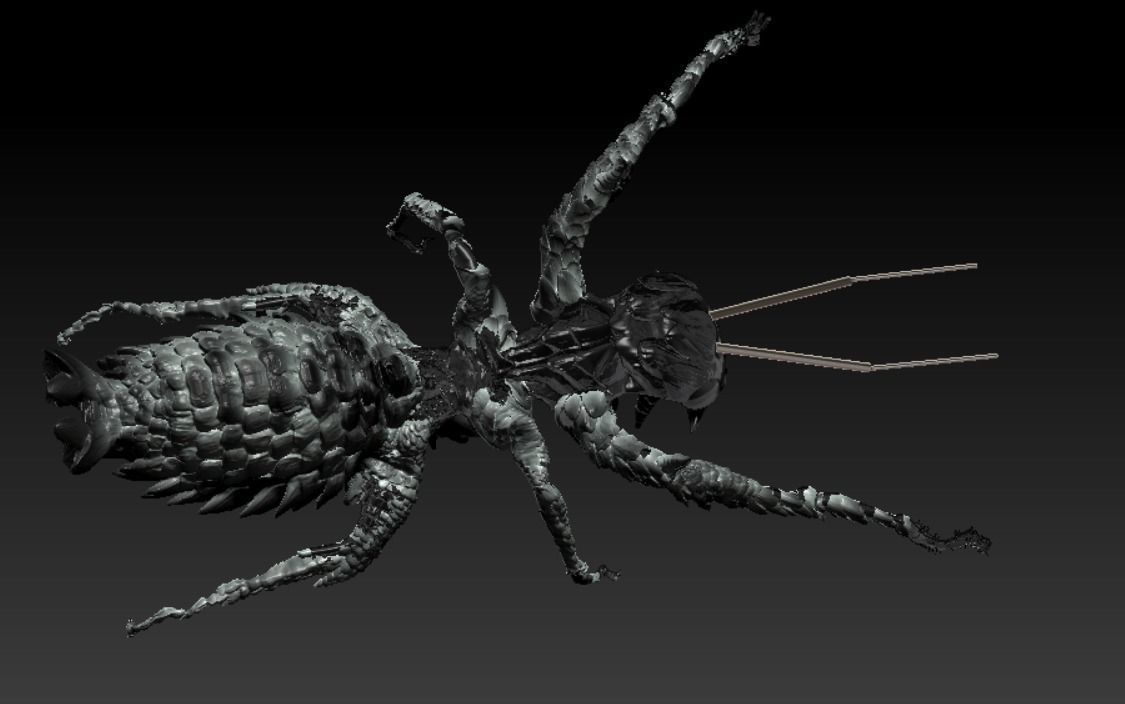 gore red ant horror 3D model | CGTrader
