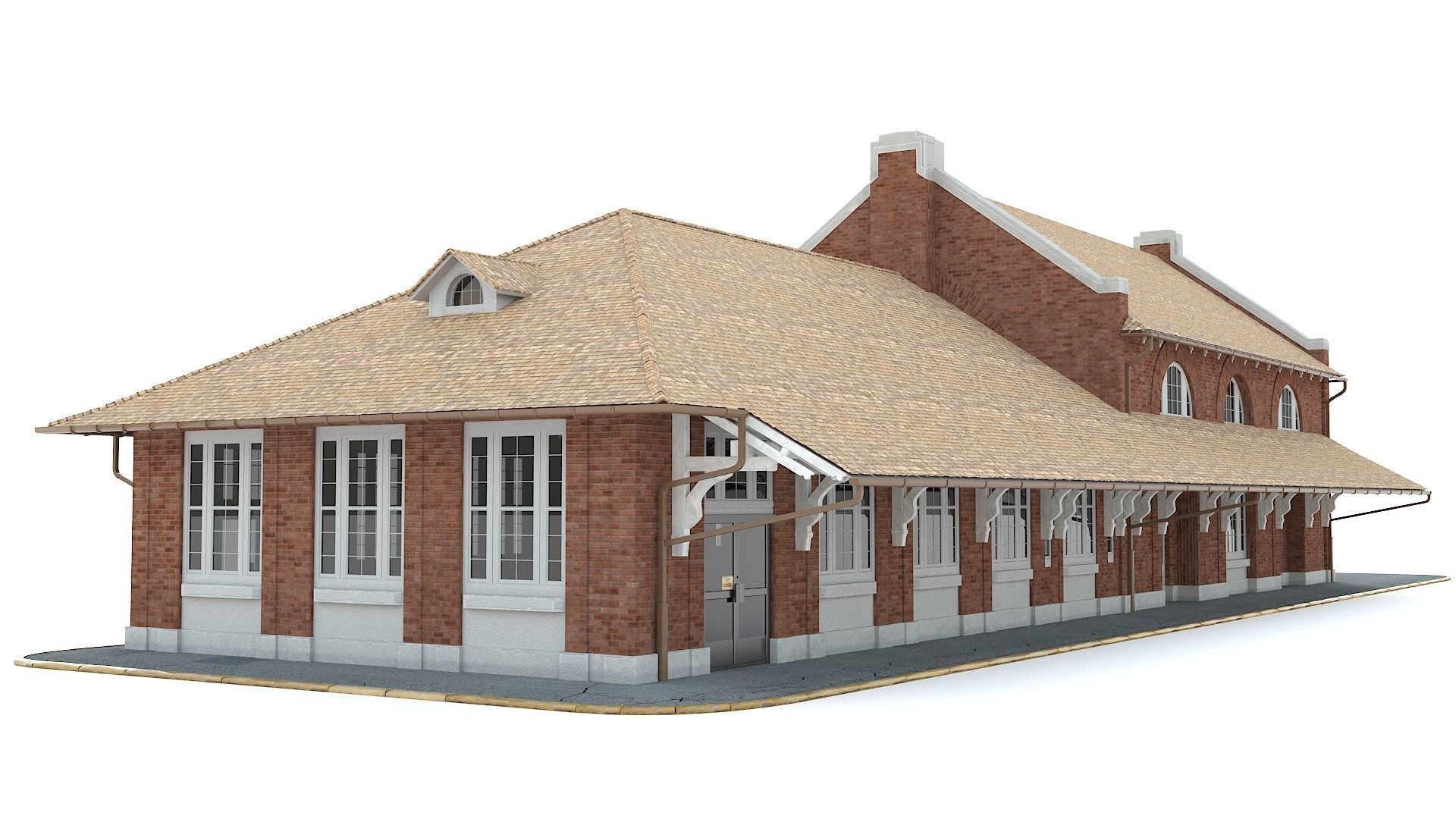 Rail station 3D model | CGTrader