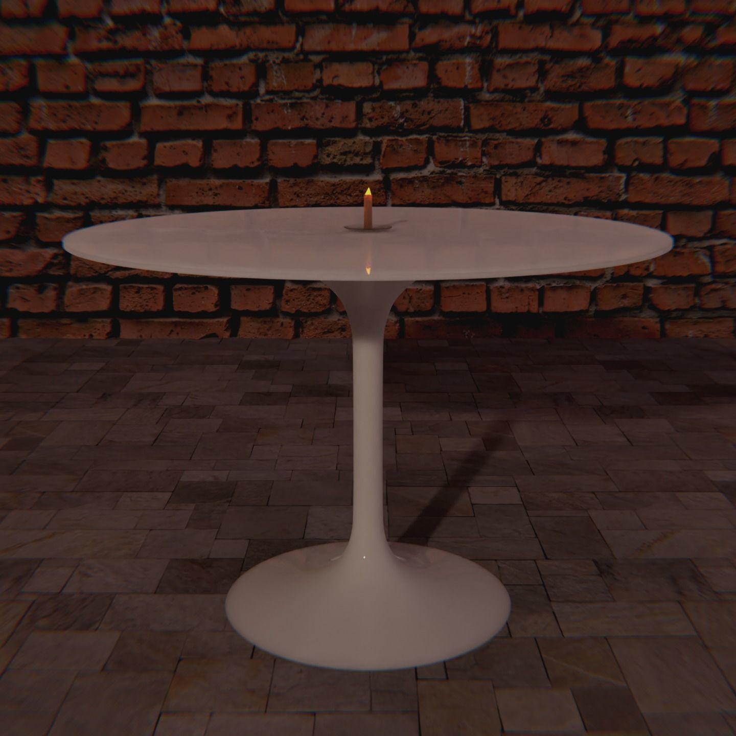 Realistic Designer Tulip Table free 3D model | CGTrader