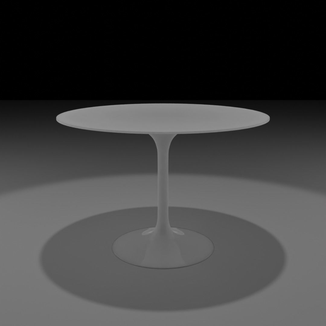 Realistic Designer Tulip Table free 3D model | CGTrader