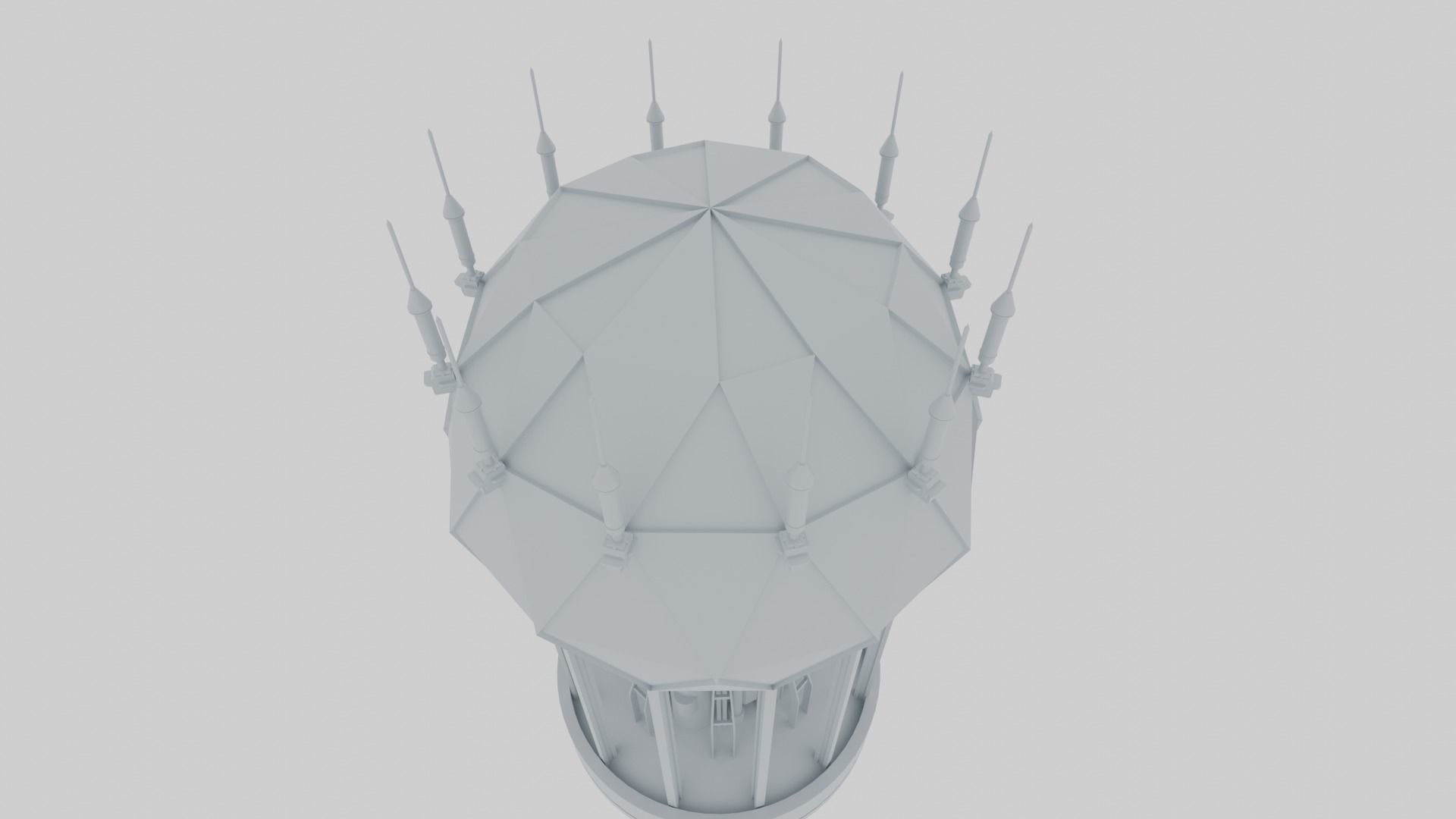 3D model ISD-72x Deflector Shield Generator Dome VR / AR / low-poly ...