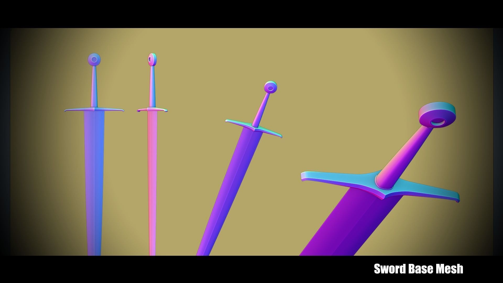 3D model Sword Base Mesh 01 VR / AR / low-poly | CGTrader