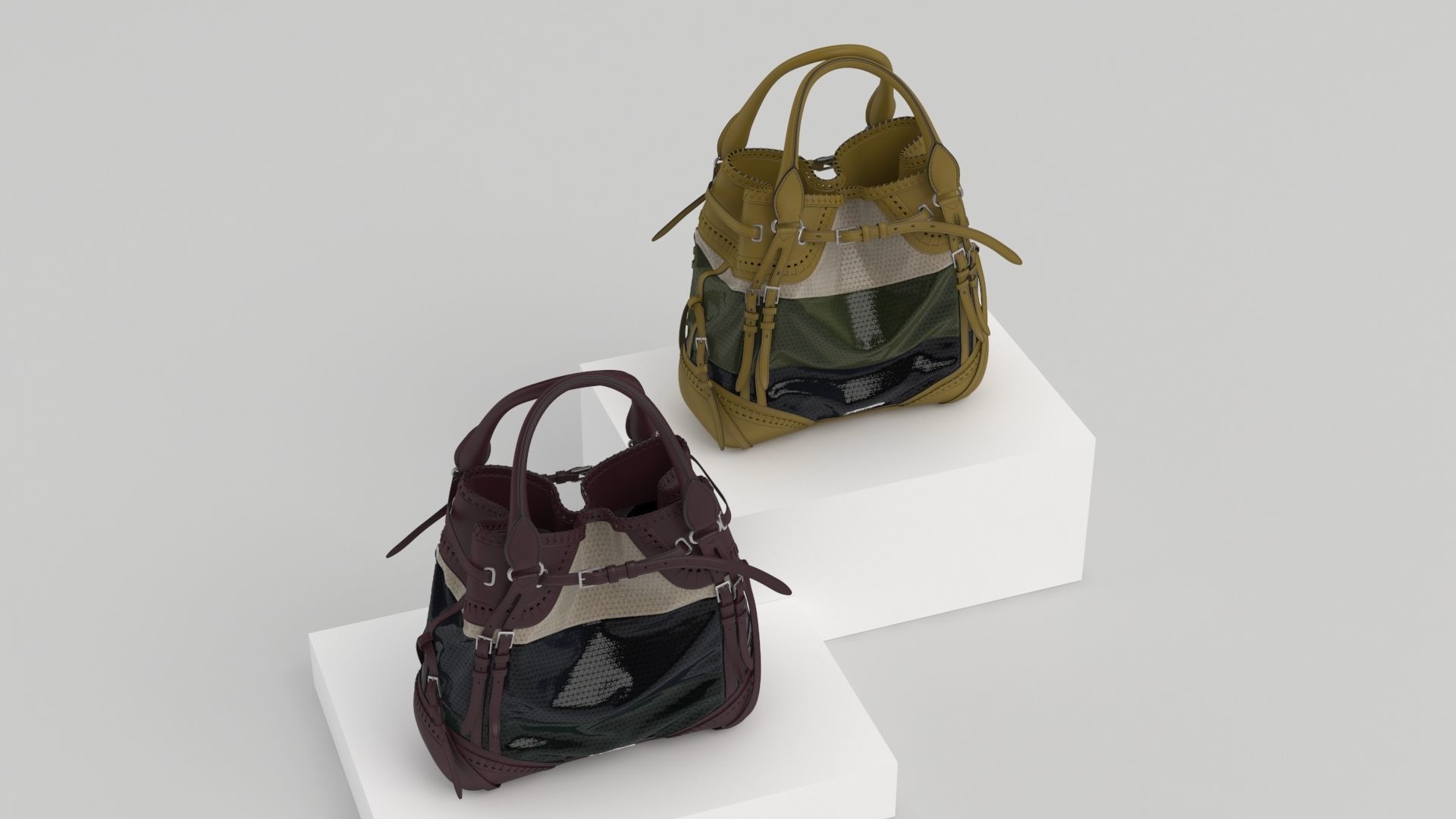 BURBERRY BAG 001 3D model | CGTrader