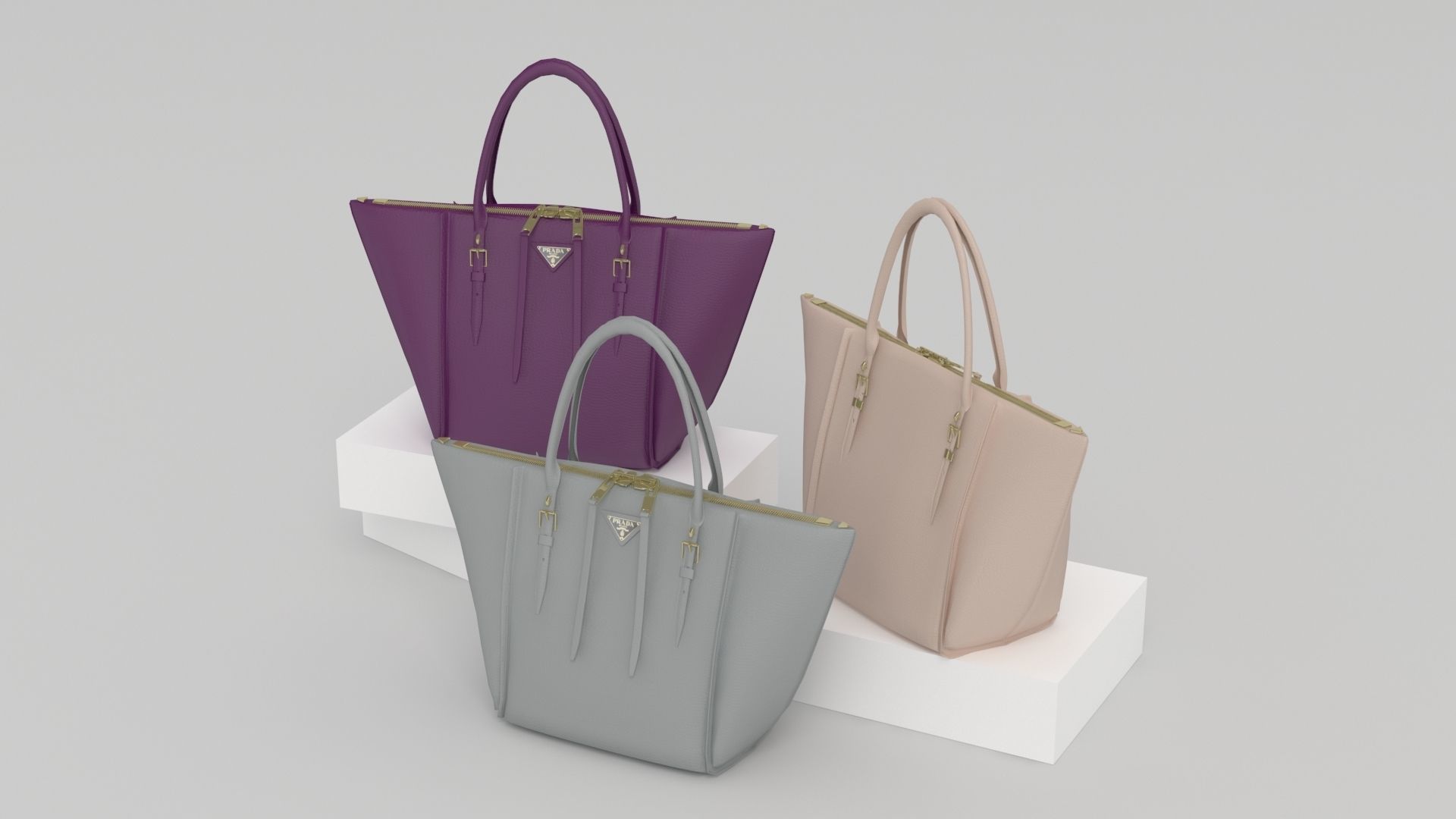 PRADA BAG 001 3D model | CGTrader
