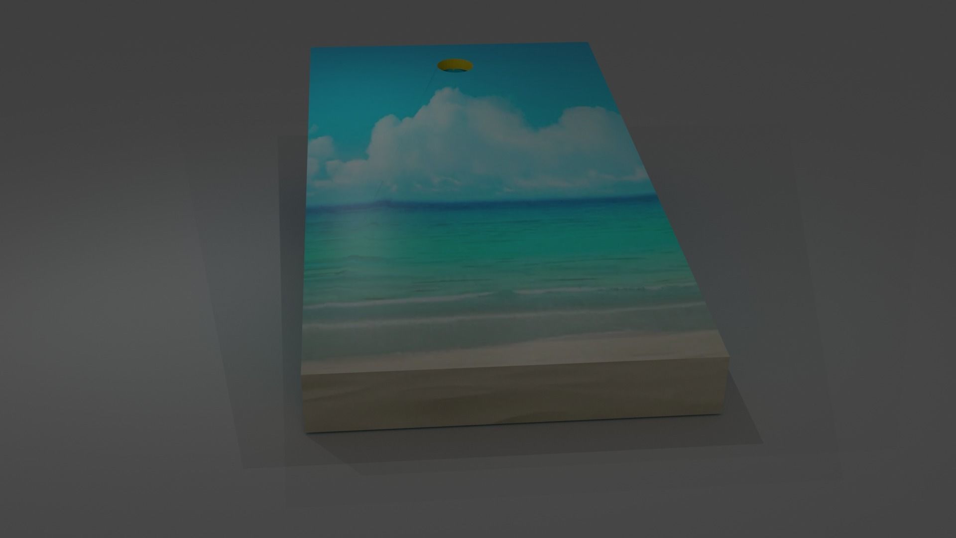 CORNBORD cornhole board with ocean free VR / AR / low-poly 3D model ...