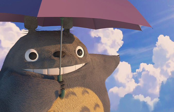 Totoro Umbrella Flying