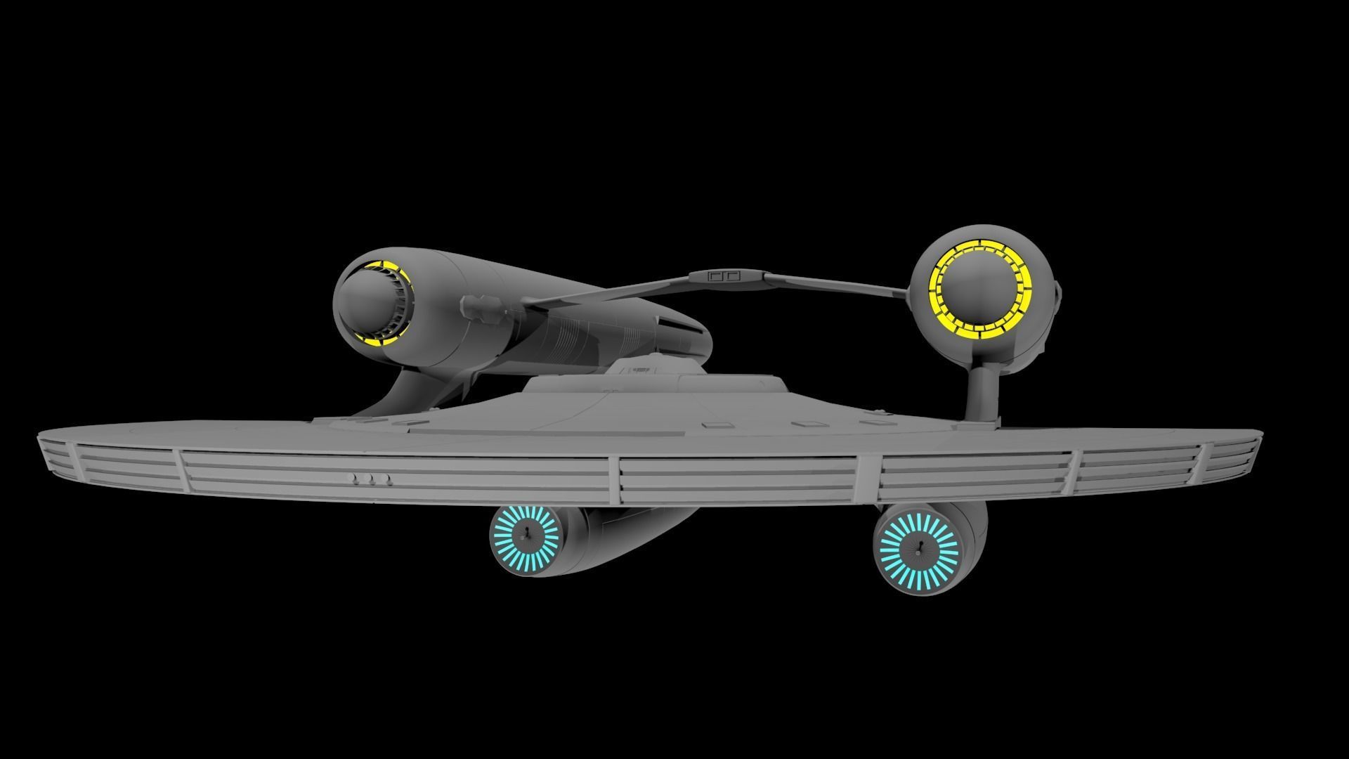 Star Trek USS Newton NCC-1727 3D Model 2009 Film 3D model | CGTrader