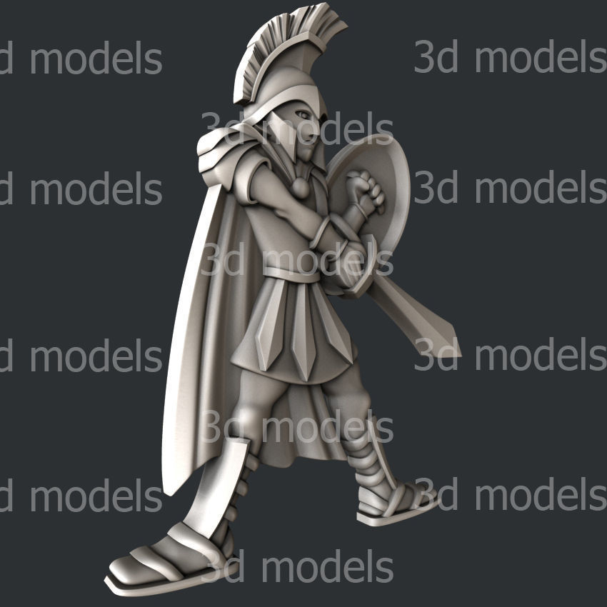 3d STL models for CNC router soldier roman 3D model | CGTrader