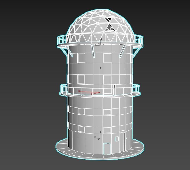3D model Abandoned Radar Building VR / AR / low-poly | CGTrader