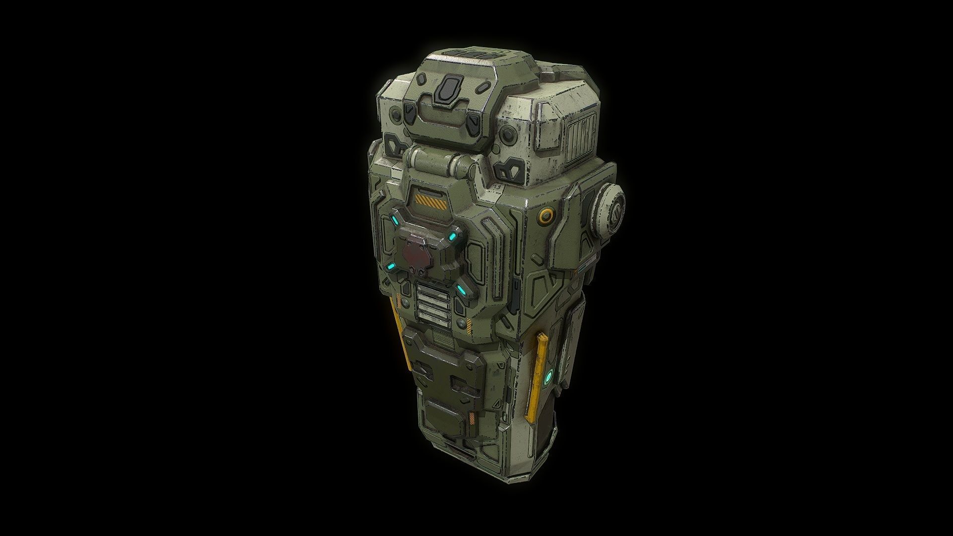 3D model Low poly sci fi drop pod VR / AR / low-poly | CGTrader