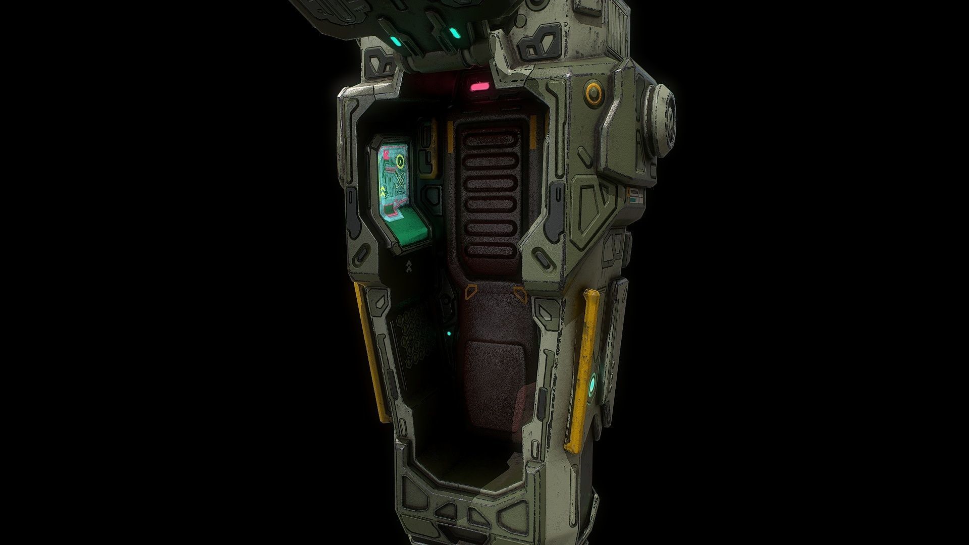 3D model Low poly sci fi drop pod VR / AR / low-poly | CGTrader