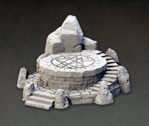 Ritual altar 3D model 3D printable | CGTrader