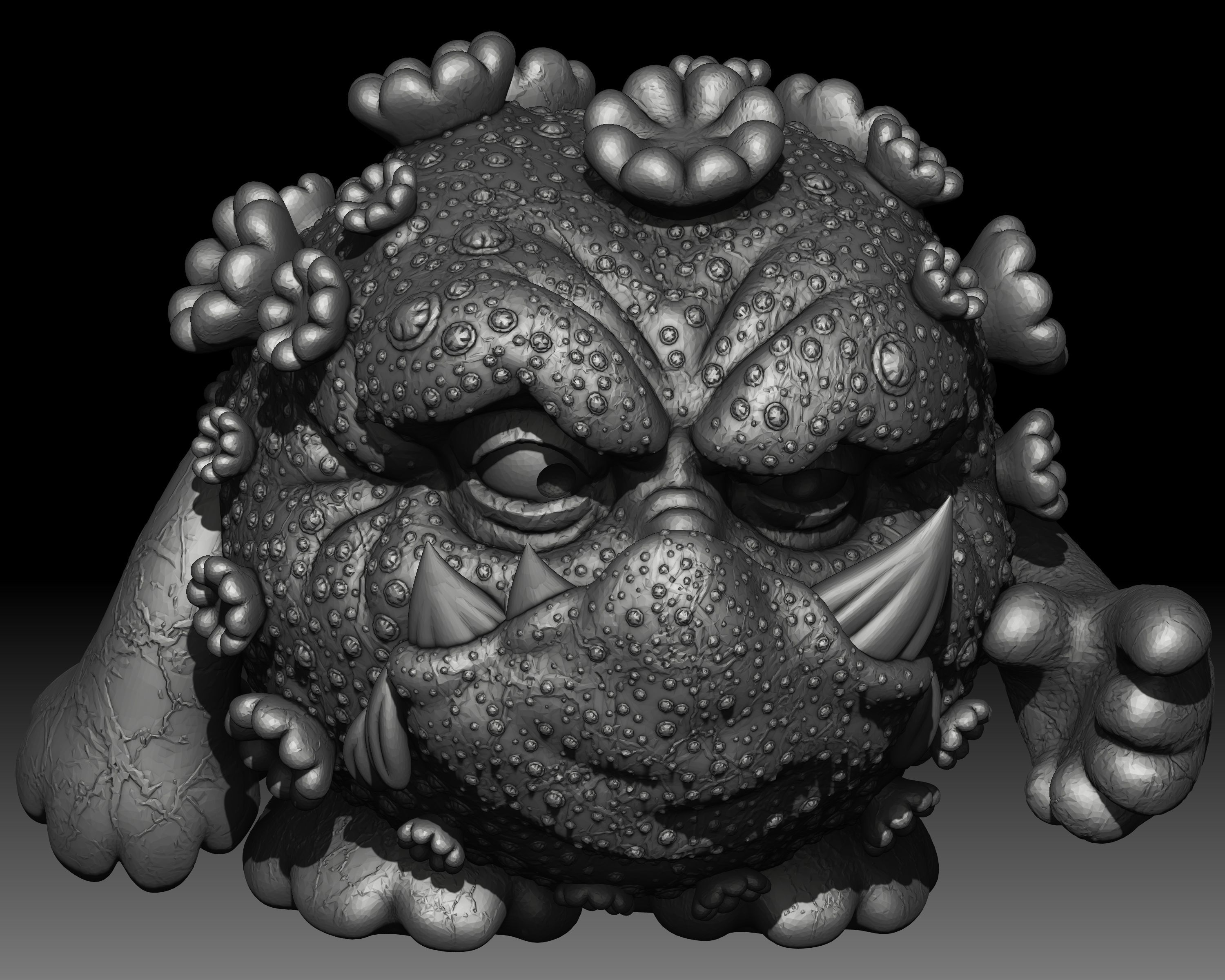 Covid Coronavirus Monster 3D printable 3D model 3D printable | CGTrader