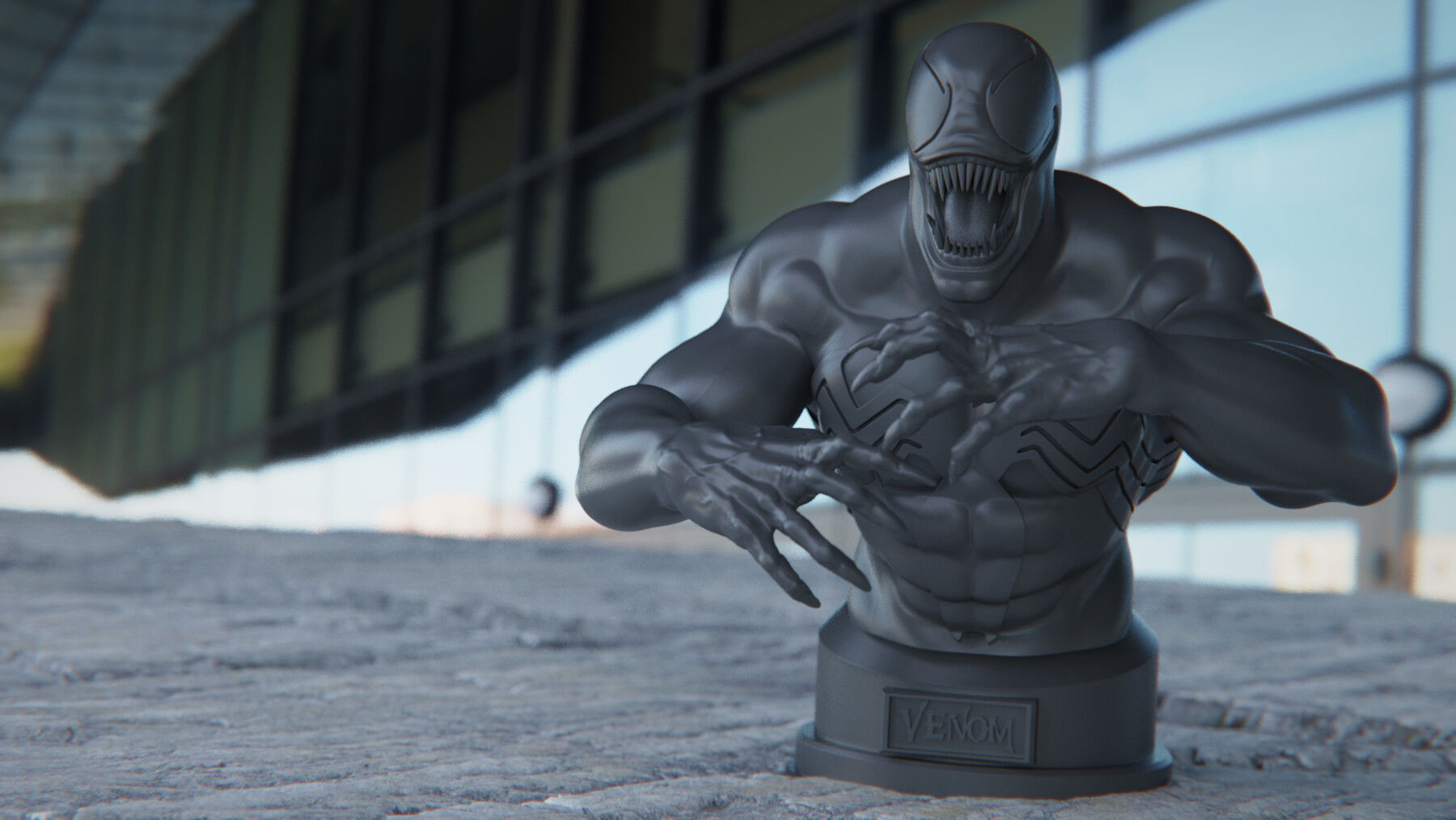 Venom Bust 3D model 3D printable | CGTrader