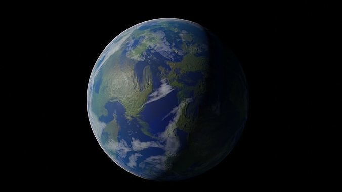 Terran Planet 01 - Up to 8K Textures 3D model | CGTrader
