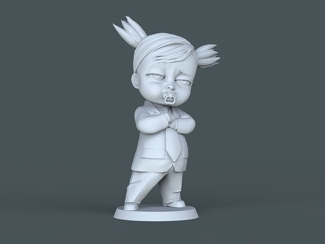 Boss Baby-girl 3D model 3D printable | CGTrader