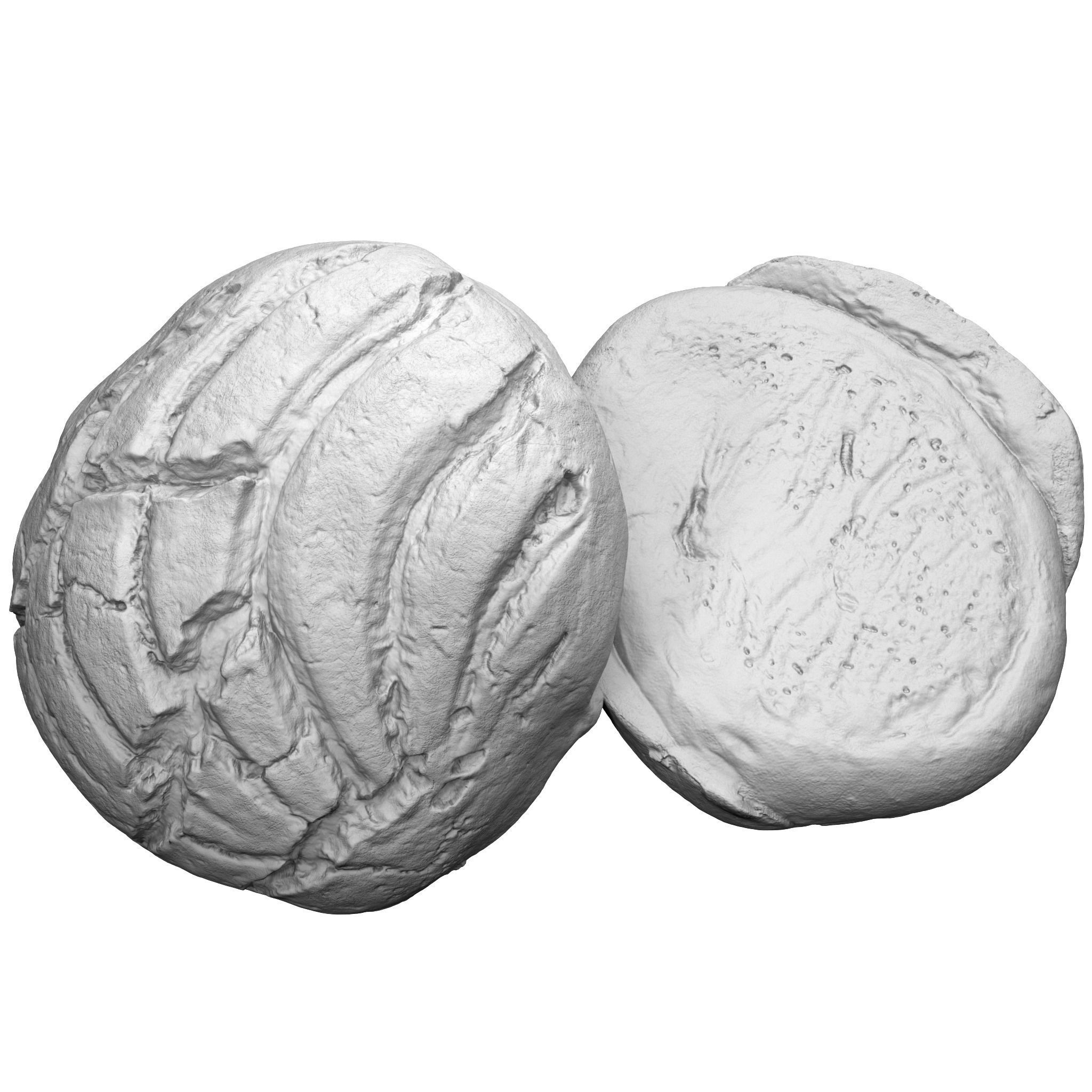 Concha Sweet Roll - Photorealistic Scan - LOW and HIGH Poly 3D model ...