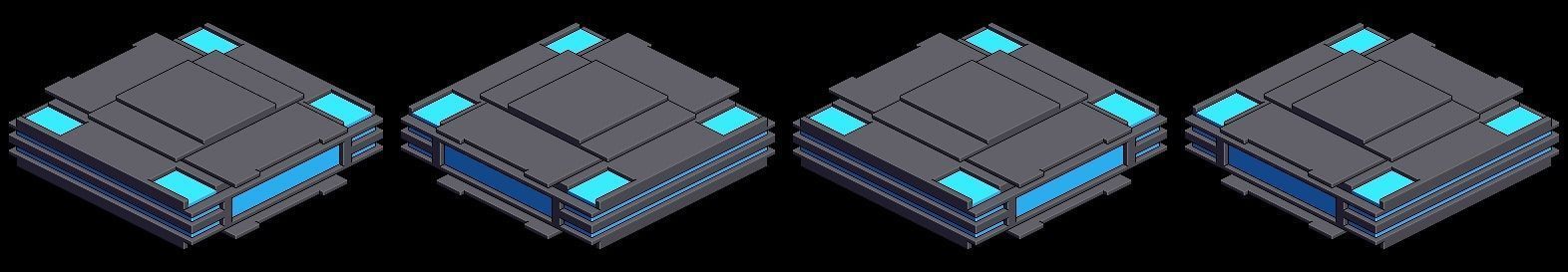 Spaceship Asset pack free VR / AR / low-poly 3D model animated | CGTrader