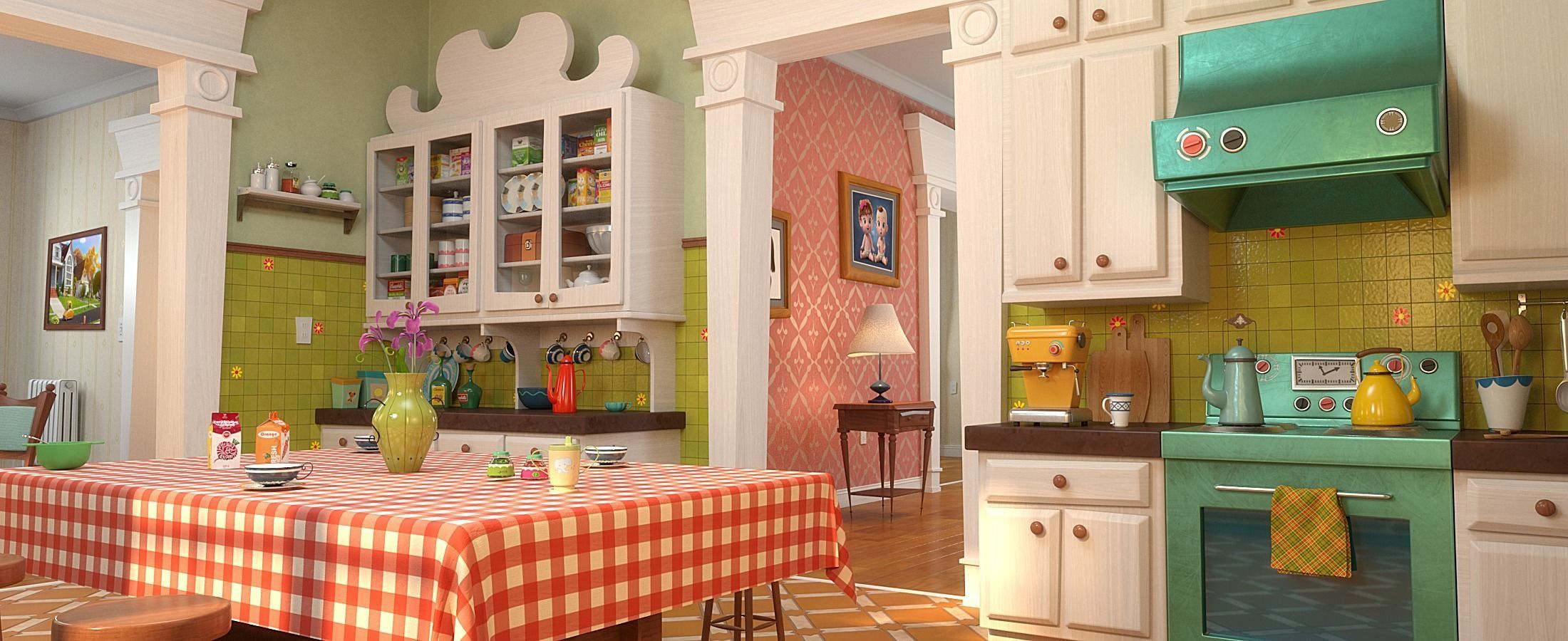 Cartoon Room Interior Full Version 3D model | CGTrader