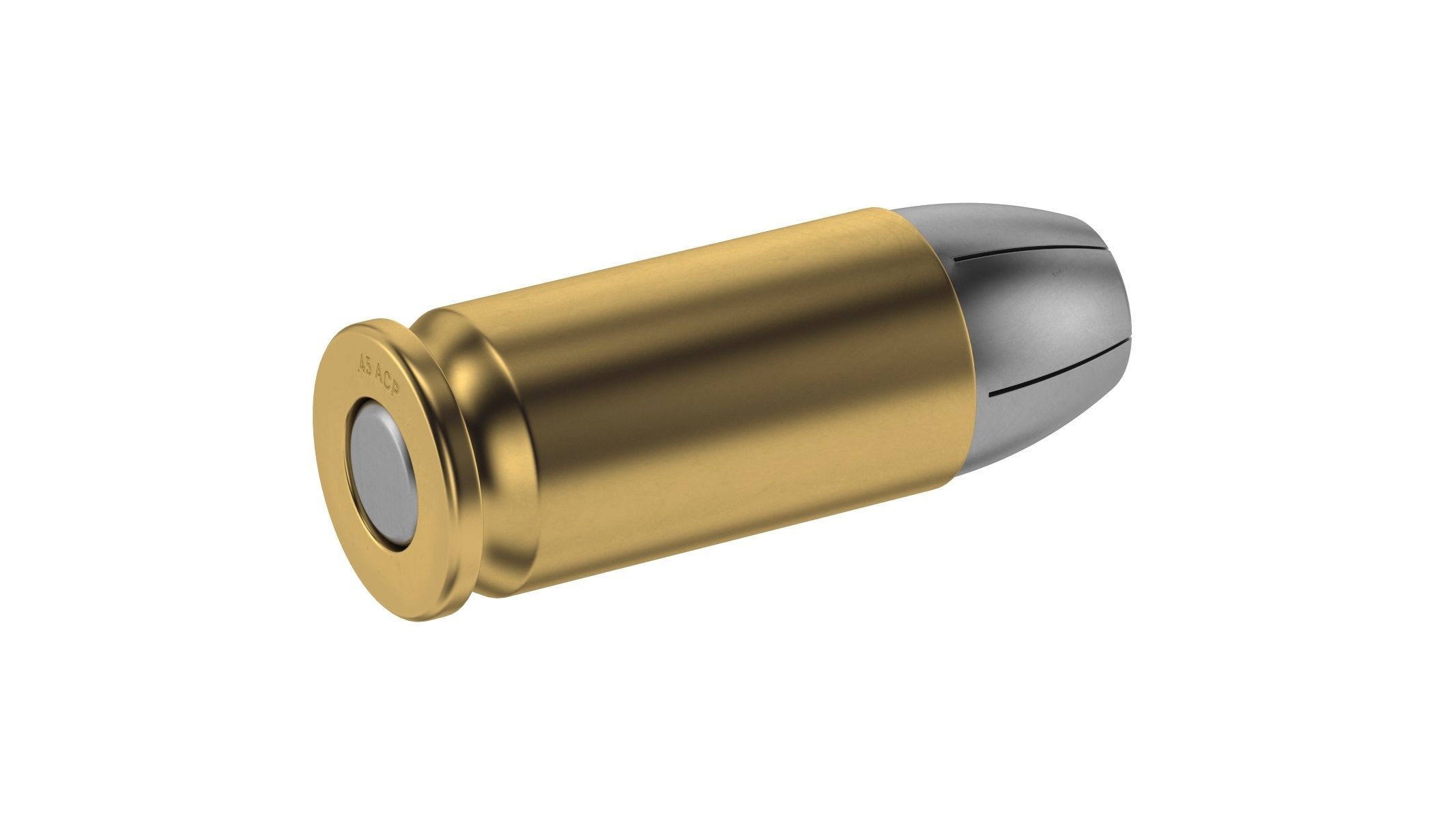 Bullet 45 ACP 3D model | CGTrader